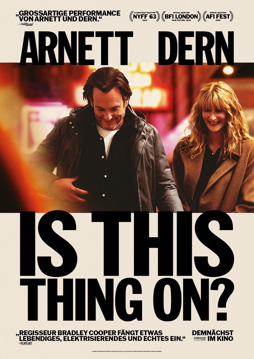 Kritik zu Is This Thing On?: Bradley Cooper macht’s auch eine Nummer ...