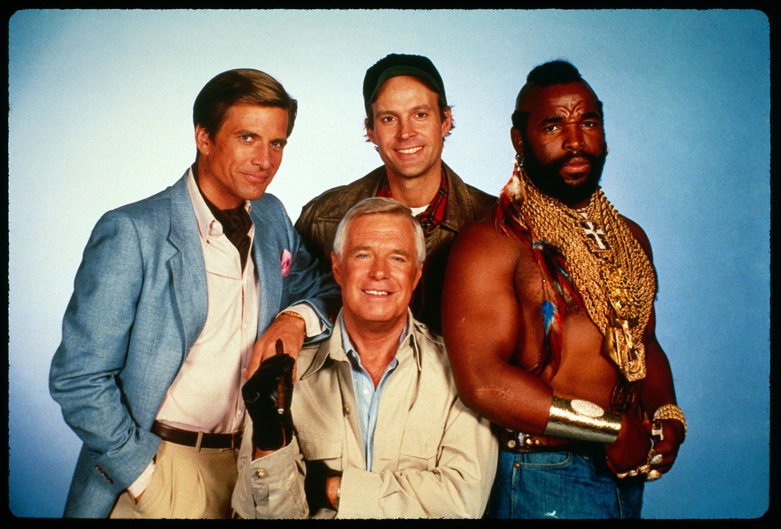 Bild zu Dirk Benedict - Bild Dwight Schultz, George Peppard, Mr. T ...